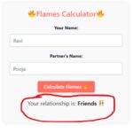 FLAMES Calculator